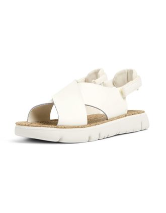 Camper Oruga Sandal, Women Sandal, White Natural, 36, (EU)