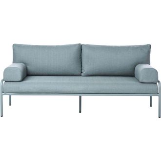 Beliani Gartensofa 2-Sitzer SOLOFRA Metall Mintgr&uuml;n
