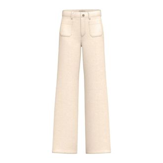 Emme Di Marella Emme DI Marella, Femme, Pantalons, Blanc, Taille: 36 FR Emme Wide Pantalons