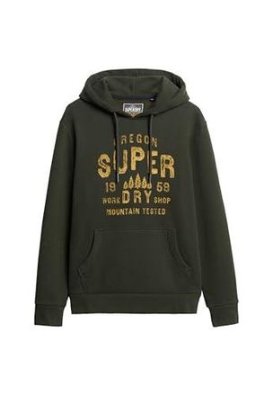 Superdry Work Shop Surplus Goods Veste &agrave; capuche pour homme Vert olive XXL, Surplus Goods Olive, XXL
