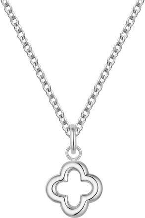 Glanzst&uuml;cke M&uuml;nchen Halskette - Edelstahl Halskette Kleeblatt - Gr. unisize - in Silber - f&uuml;r Damen