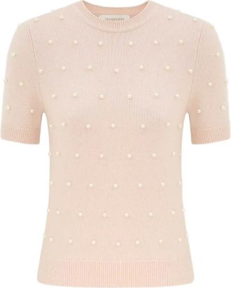 Zimmermann Pullover mit Perlen - Nude