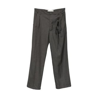 Song for the Mute Homme, Pantalons, Gris, Taille: M Pantalon ample pliss&eacute;