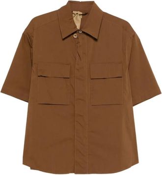 Ten c Homme, Chemises, Brun, Taille: XL Mid Layer