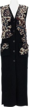 Durazzi Milano Femme, Robes, Noir, Taille: 38 FR Long Knit Vest