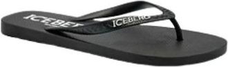 Iceberg Minimalistische Flip-Flops mit vertikalem Logo - - Shoes - Herren - Schwarzk - 41 EU
