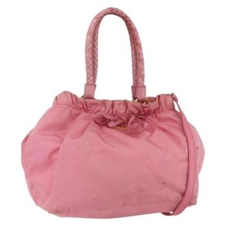Prada Sac &agrave; main vintage en nylon Pre-owned - Femme - Pre-owned - Rose - Taille: ONE Size