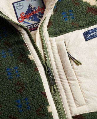 Superdry Motorradjacke Fleece Onion Quilt Damen Hybridjacke