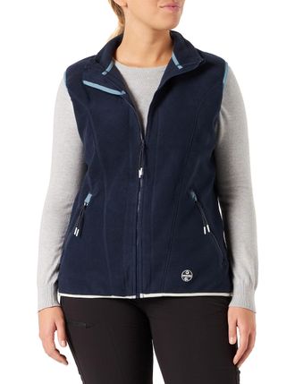 Bermudes Damen Marrah Fleece ohne Ärmel, Marineblau, 48