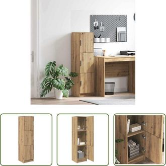 vidaXL Armoire ch&ecirc;ne - Haut Armoire Ch&ecirc;ne artisanal 31.5 x 32 x 122.5 cm