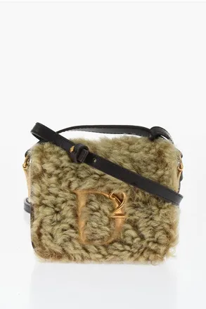 Dsquared2 Mini Cros Body Bag with Fur Detailing size Unica