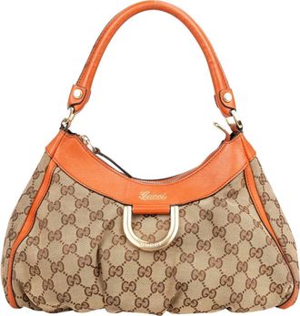 Gucci Crossbody Bags - Gucci GG Monogram Abbey Handbag - Gr. unisize - in Braun - f&uuml;r Damen