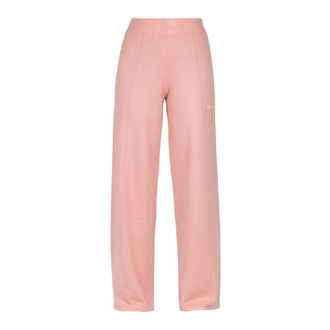 Hinnominate Wide Knit Sweatpants - - Trousers - Damen - Rosa - M