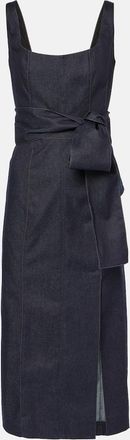 Carolina Herrera Midikleid aus Denim
