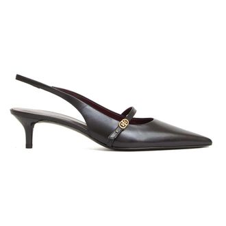 Tory Burch Double T Buckle Mary Jane Slingback - - Shoes - Damen - Schwarzk - 36 1/2 EU