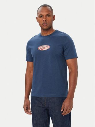 Guess T-Shirt M6YI06 K3649 Dunkelblau Regular Fit