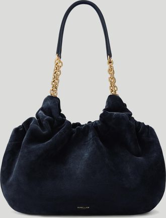 DeMellier Die Midi Miami Midnight Blue Veloursleder & Midnight Blue Glattleder DeMellier