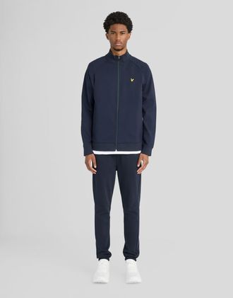 Lyle & Scott Midlayer Fly-Fleece-Trainingsjacke in Marineblau