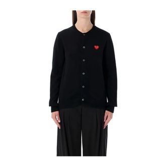 Comme Des Gar&ccedil;ons Woll Cardigan - - Knitwear - Damen - Schwarzk - S