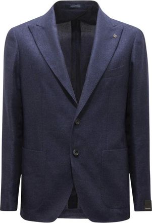 Tagliatore Homme, Costumes, Bleu, Taille: L Wool and Linen Jacket