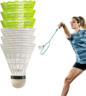 Generic Badminton-Federball - Badmintonbälle, Übungs-Federball | Elastische Trainingsbälle für Badminton-Übungen, Badminton-Zubehör für draußen, Studios, Turn