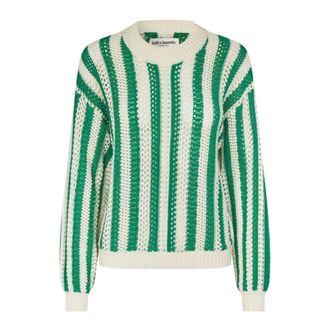 Lollys Laundry Rundhals-Strickware - - Knitwear - Damen - Gr&uuml;n - S