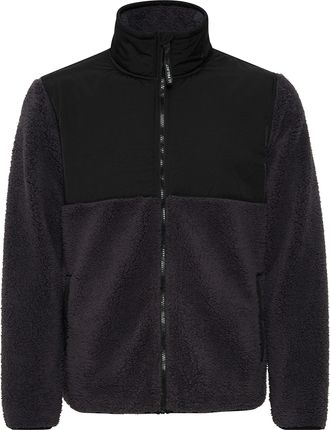 11 Project Pijke Herren Sweatjacke Cardigan Jacke Mit Teddy-Futter mit Stehkragen, Größe:XL, Farbe:Forged Iron (193907)