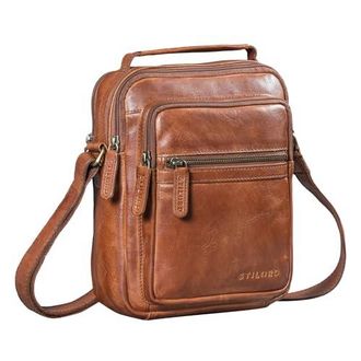 STILORD Lazzaro Sac Bandouli&egrave;re Homme Cuir Petit Crossbody Sac &agrave; &Eacute;paule pour Tablette 10,9 Messenger Bag &Eacute;l&eacute;gant Sacoche &agrave; Main pour Hommes Couleur:brandy - c