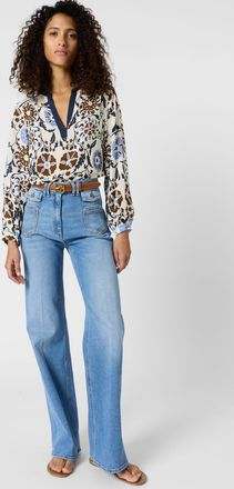 Gerard Darel Blouse fluide imprim&eacute;e - CRYSTELLE - Ecru