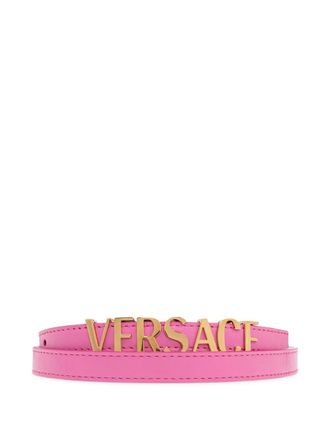 Versace Gürtel mit Logo - Rosa