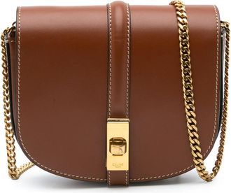 Celine Hobo Bags - Small Leather Besace 16 Wallet On Chain - Gr. unisize - in Braun - für Damen