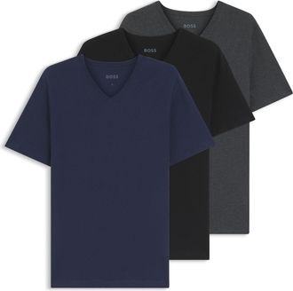HUGO BOSS Herren T-Shirt Vn 3p Co T-Shirt, Open Blue 497,XS