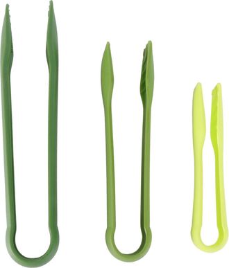 TOPBATHY 3st&uuml;cke Pp Kunststoff Lebensmittelzange in Verschiedenen Rutschfeste K&uuml;chenzangen F&uuml;r Brot Kuchen Salat Hitzebest&auml;ndig Und Langlebig F&uuml;r Party Buffet 