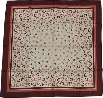 Coccinelle Femme, Accessoires, Rouge, Taille: ONE Size Foulard en soie