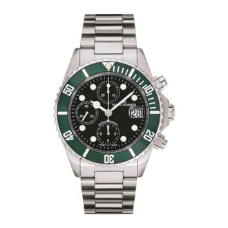 Revue Thommen Diver Chrono Edelstahl Uhr - - Accessories - Herren - Gr&uuml;n - ONE SIZE