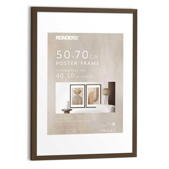 Reinders Bilderrahmen, Poster 50x70 nussbaum, Wohnzimmer, MDF, 50 x 70