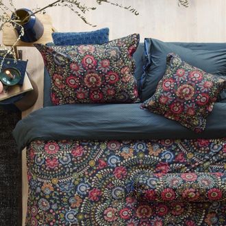 Pip Studio PiP Studio Bettw&auml;sche Il Ricamo Dark Blue 1 Bettbezug 135 x 200 cm + 1 Kissenbezug 80 x 80 cm
