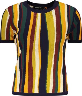 Desigual Femme, Pulls, Multicolore, Taille: 40 FR TS Stripes Lacroix T-shirt