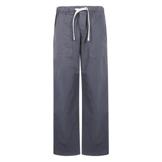 Palm Angels Curved Logo Loose Hosen - - Trousers - Herren - Grau - M