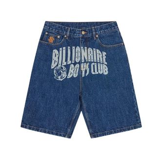 Billionaire Boys Club Homme, Shorts, Bleu, Taille: W32 Short en jean Logo Arche D&eacute;lav&eacute;