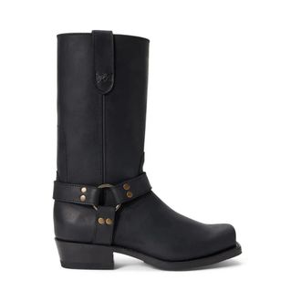 Polo Ralph Lauren PLL UP Leather-Hrns Bt-Bo-Tal - Femme - Chaussures - Noir - Taille: 38 EU