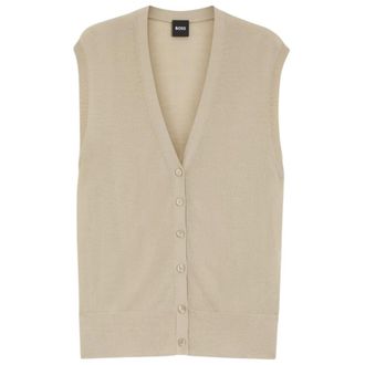 HUGO BOSS Damen, Strickwaren, Beige, SGr&ouml;&szlig;e