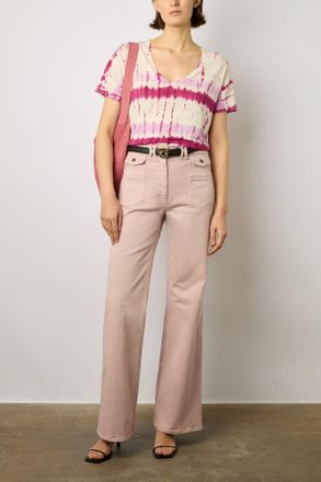 Gerard Darel T-shirt tie and dye en lin - MELANE - Fuchsia