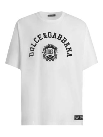 Dolce & Gabbana T-Shirt mit Logo - Wei&szlig;