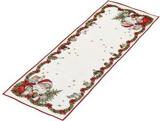 Villeroy & Boch Toys Fantasy Chemin de Table Gobelin XL, 49 x 143 cm, Chemin de Table avec Motif de Père Noël en Coton et Polyester, Multicolore, Grand, Lavable en Ma