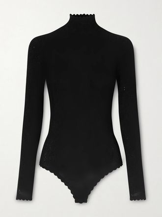 Givenchy Body &Agrave; Col Montant Dos Ouvert En Dentelle - Noir