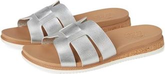 Skechers Desert Kiss Low - Peak LookSandal pour Femme, Argent, 38 EU