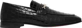 Christian Louboutin Homme, Chaussures, Noir, Taille: 43 1/2 EU Mocassins