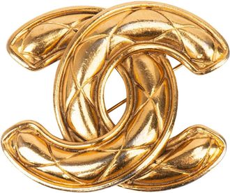 Chanel Halskette - Chanel Golden Matelasse CC Brooch - Gr. unisize - in Mehrfarbig - f&uuml;r Damen