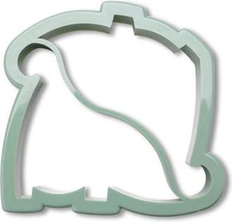 Fackelmann Fackelmann Sandwich Ausstecher Dino - Pl&auml;tzchenausstecher in Dinoform, 12 x 11 x 3 cm, f&uuml;r Brot, Kuchen und mehr, graugr&uuml;n